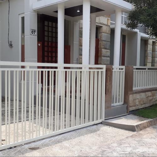 Jual pagar dorong minimalis/pagar besi /balkon murah/pagar sliding ...