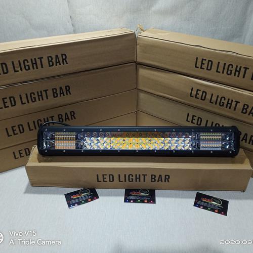 Jual LAMPU LED BAR LIGHT BAR 51 CM 2 WARNA PUTIH KUNING 5 MODE BUMPER ...
