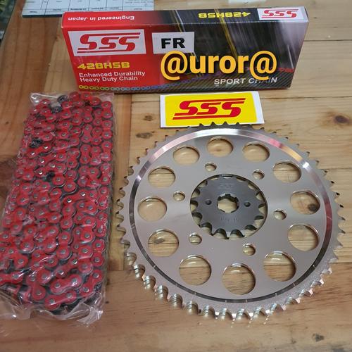 Jual GEAR SET SSS NEW CB 150 R K45N & RANTAI SSS 428 HSB COLOUR SERIES - 13, 44 - Jakarta Barat ...