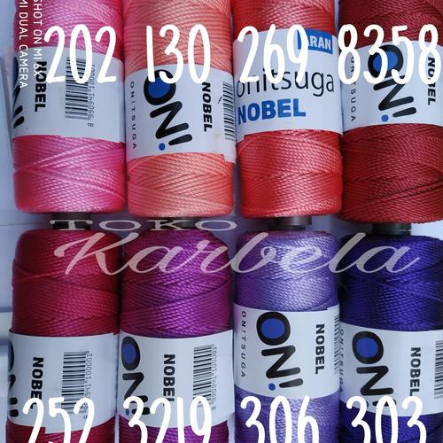 Jual Benang rajut nilon ONITSUGA NOBEL mengkilap D27 berat 100 grm ...
