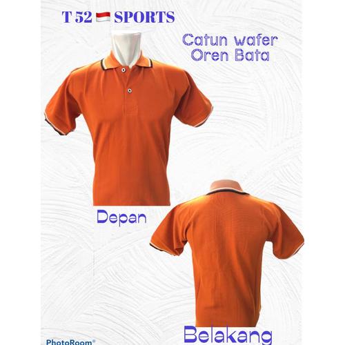 Jual kaos katun wafer oren bata - L - Jakarta Pusat - tk modeli | Tokopedia
