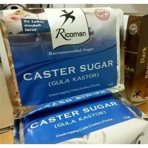 Jual PROMO GULA KASTOR / CASTER SUGAR RICOMAN 1 Kg / CASTOR SUGAR ...