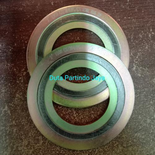 Jual SWG CS ansi 150 3/4" inch / Spiral Wound Gasket Besi ansi 150 ...