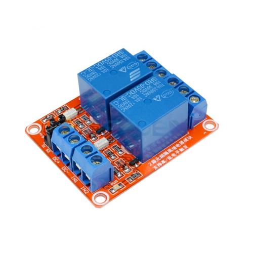 Jual Modul Relay 2 Channel 5V Optocoupler H / L Level Trigger - Jakarta ...