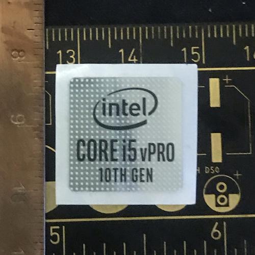 Jual Sticker stiker logo intel Core i5 vpro 10th gen 2019 ori - Kota ...
