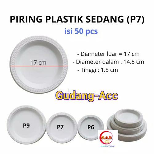 Jual PIRING PLASTIK KECIL PIRING ACARA PIRING MAKAN PIRING PESTA UKURAN ...