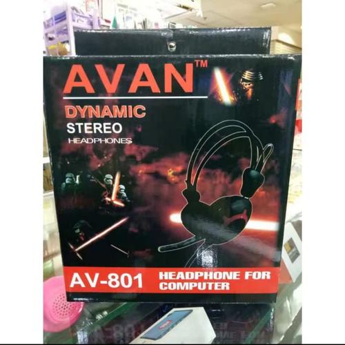 Jual PROMO!! Extra Bass Headset AVAN AV 801 Dynamic Stereo Headset ...
