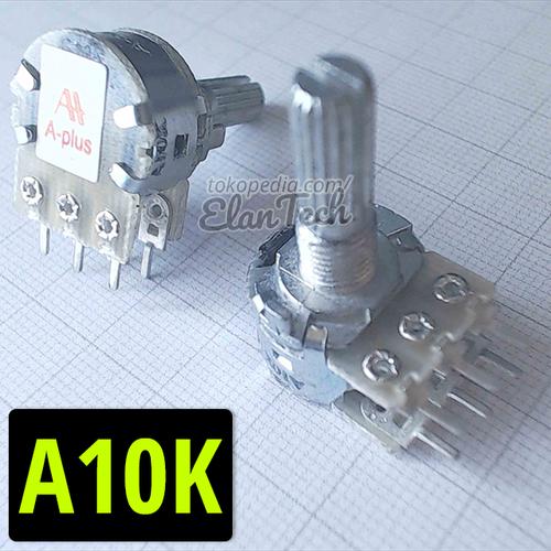Jual A10k Potensio A-Plus Aplus Stereo Potensiometer A-10k A 10k ...