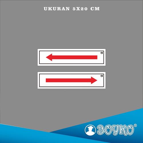 Jual Acrylic Sign / Papan Tanda "arah panah kanan & kiri" - Kota ...