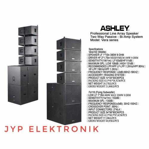 Jual Speaker Line Array Ashley Vera 102 / Vera102 / Vera-102 Original ...