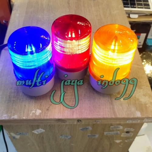 Jual lampu rotary warning light 12-24V-220V multivoltage rotary LED 4 ...