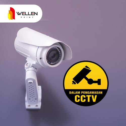 Jual Sticker / Stiker Peringatan Tanda kamera CCTV / Camera Pengintai ...