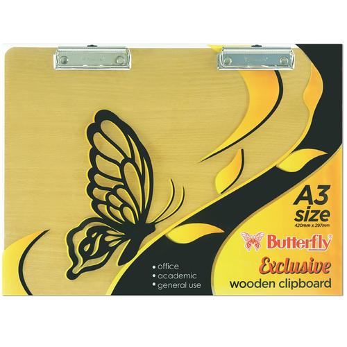 Jual Clipboard A3 Wooden Butterfly - Jakarta Barat - Butterfly ...