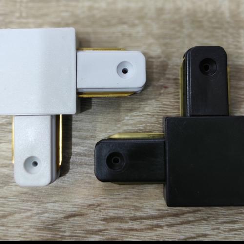 Jual Sambungan Jointing Siku L Lampu Rell Track Light - Putih - Hitam ...