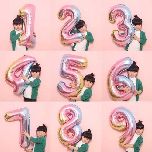 Jual Balon Angka Foil Rainbow 80 cm - ANGKA 2 - Jakarta Timur ...