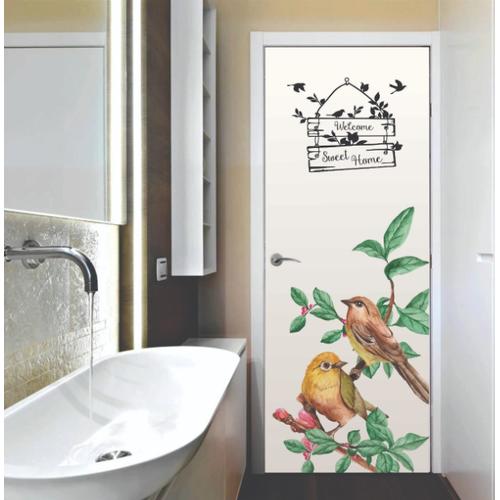 Jual Stiker Pintu Kamar Tidur Dan Kamar Mandi Motive Home Sweet Home ...