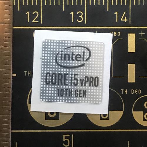 Jual Sticker stiker logo Core i5 vPro 10th gen 2019 ori ukuran kecil ...