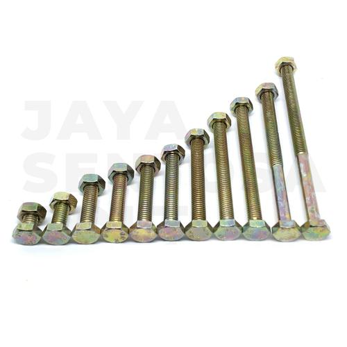 Jual BMK Baut Mur Kuning 6x70 / Baut Kuning M6 / Baut Hex / Baut ...