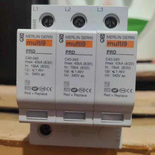 Jual surge arrester merlin gerin/schneider multi9 PRD 3poll 40ka 340Vac ...