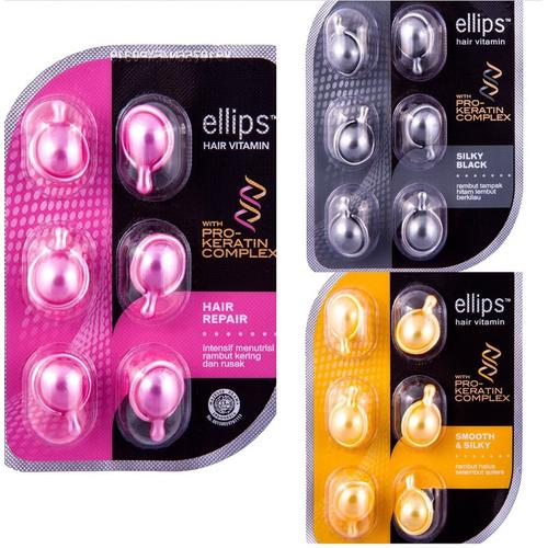 Jual ELLIPS Hair Vitamin Pro Keratin Complex isi 6 Capsule / Vitamin ...