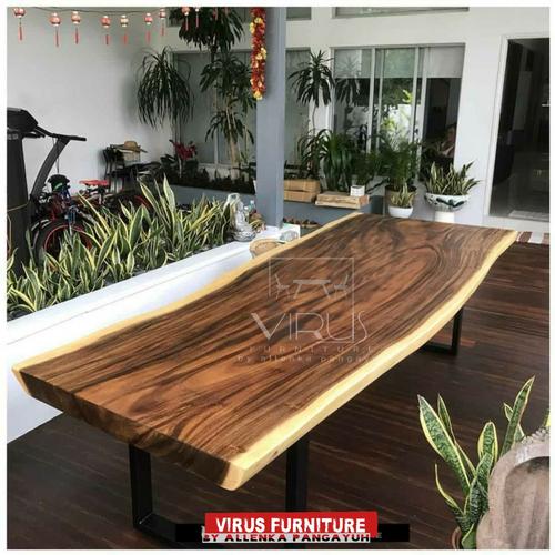 Jual meja panjang kayu trembesi solid jepara - Kab. Jepara - Garasi ...