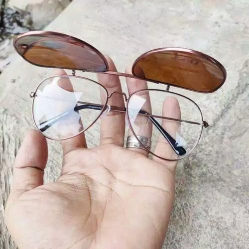 Jual Kacamata clip on aviator/kacamata aviator buka tutup - Pelangi ...