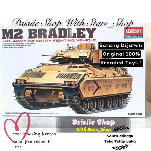 Jual Academy 1/35th Model Kit Tank M2 Bradley U.s Army Infantry ...