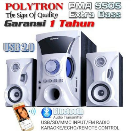 Jual Speaker Multimedia Bluetooth Polytron KING PMA-9505/BA BIG BASS ...