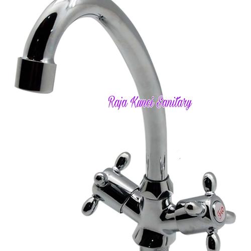 Jual Kran Cuci Piring Panas Dingin/Kran Angsa Kitchen Sink Meja/Kran ...