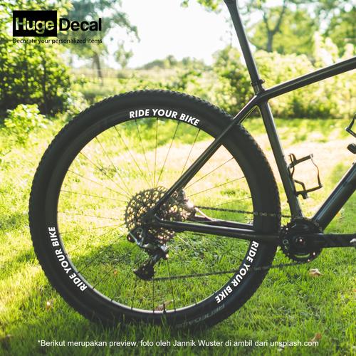 Jual Stiker Velg Sepeda Rims Decal Ride Your Bike ukuran 26", 27,5", 29 ...