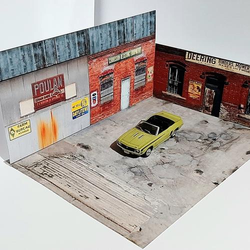 Jual Diorama papercraft Garage part 4 skala 64 Hot Rod classic - Kota ...