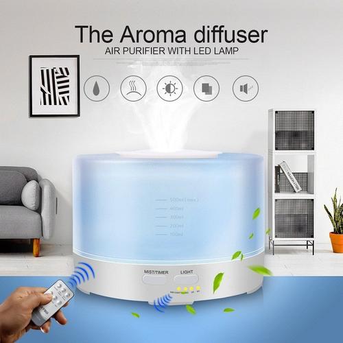 Jual HUMIDIFIER AROMATHERAPY AIR DIFFUSER LAMPU LED 7 WARNA KAPASITAS ...