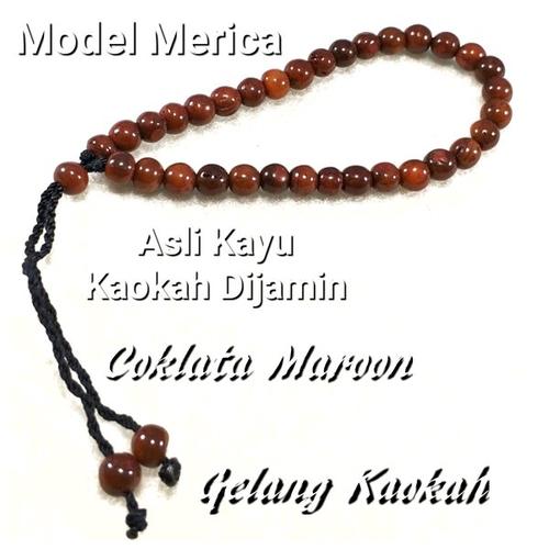 Jual Gelang Kayu Asli Kokka Kaokah Kokah Bulat Coklat Merica 6mm - Kota ...
