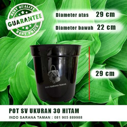 Jual Pot Tinggi Pot SV 30 HITAM Pot Bunga Tinggi Pot Tanaman Hitam ...