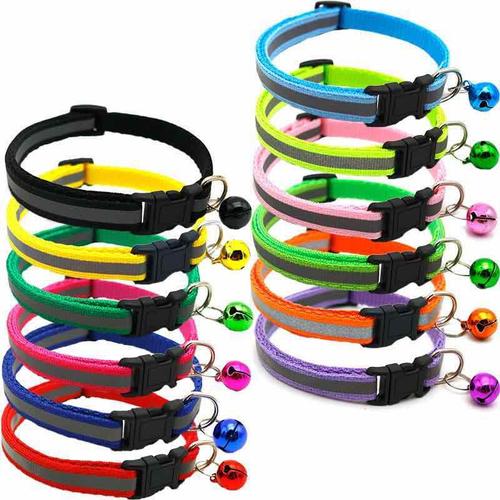 Jual Kalung Anjing/kucing Reflektor Pemantul Cahaya plus lonceng ...