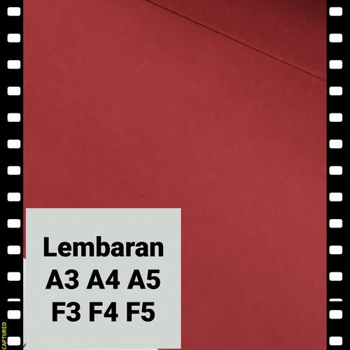 Jual Kertas Bc Manila Merah Maroon 210gsm Lembaran A3 A4 A5 F3 F4 F5 ...