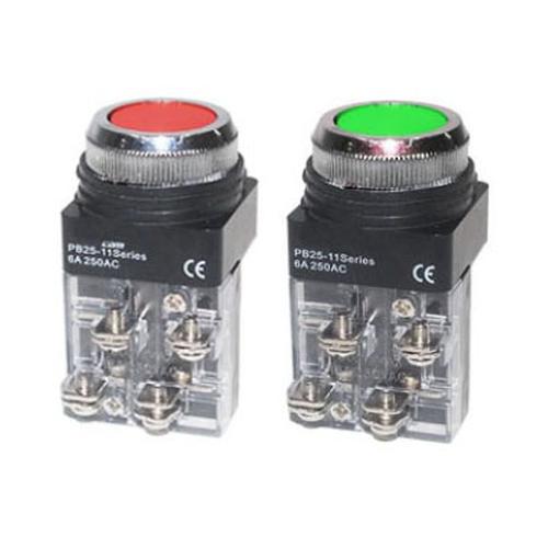 Jual Push Button Tombol Switch 2511-4F 4 Baut 25mm - Hijau - Kota ...