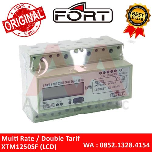 Jual Kwh Meter Digital (LCD) 3P 5/30a 10/60a 20/100a 3 Phase XTM1250SF Fort - Jakarta Pusat - AA ...