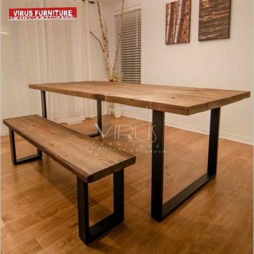 Jual meja makan minimalis kayu trembesi jepara - Kab. Jepara - Garasi ...
