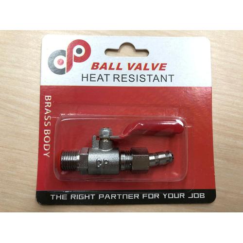 Jual Kran Angin 1/4" Kuningan Chrome Putih | Ball Valve Kuningan 1/4 ...
