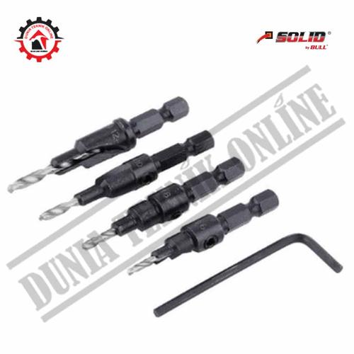 Jual Countersink Set 4Pcs untuk kayu ujung Hex SOLID / Counter Sink ...