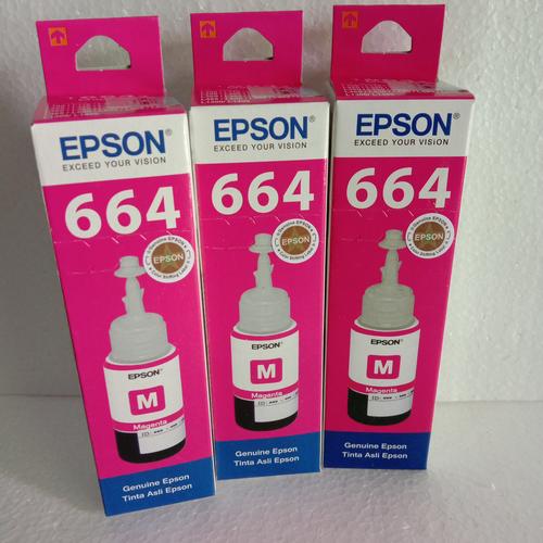 Jual TINTA EPSON 664 MERAH SERIES L100/L120/L200/L210/L220/L300/L310 ...