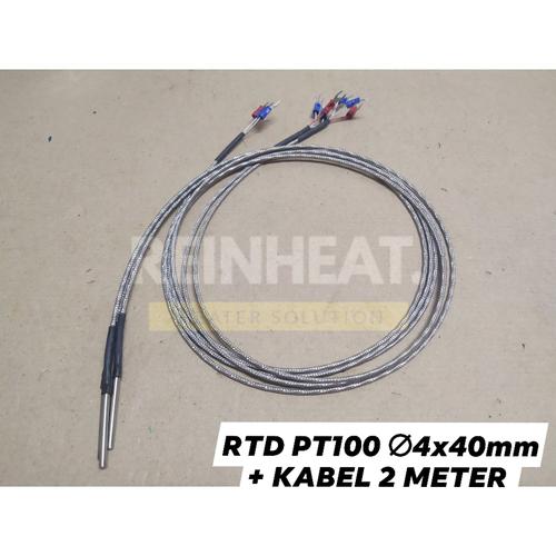Jual Thermocouple RTD PT100 ∅4 x 40 mm kabel 1.5 meter - Jakarta Utara ...