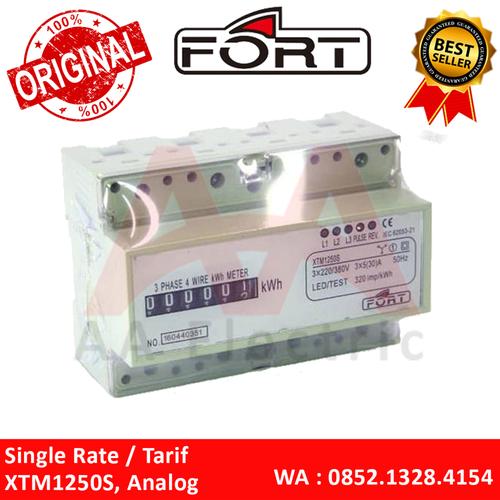 Jual Kwh Meter Analog 3P 5/30a 5/100a 10/60a 20/100a 3 Phase XTM1250S Fort - Jakarta Pusat - AA ...