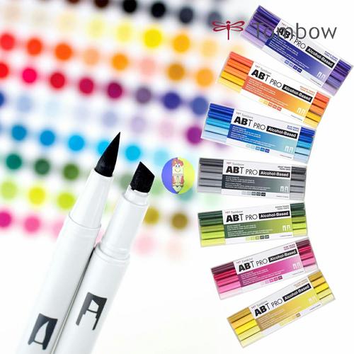 Jual Tombow ABT PRO Dual Brush Pen Set 5 Colors Alcohol Based - Green ...