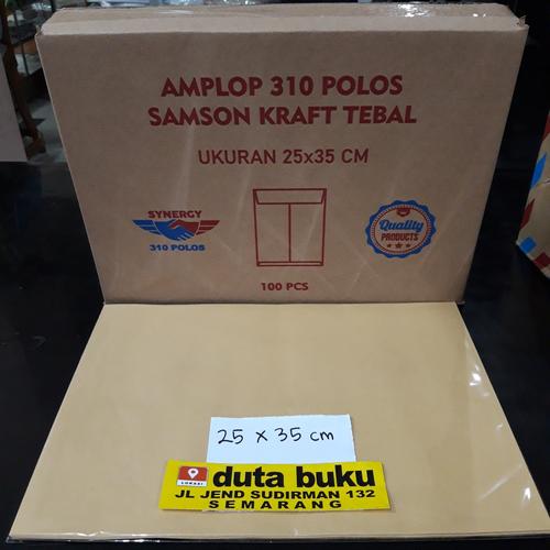 Jual Amplop/Map Coklat Envelope F4 Folio Surat Lamaran Kerja 25x35cm ...