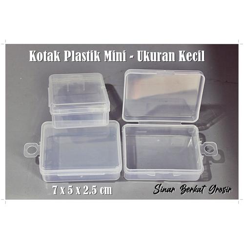 Jual Kotak Plastik Mini Kecil / Mini Plastic Case / Storage Box 7x5x2 ...