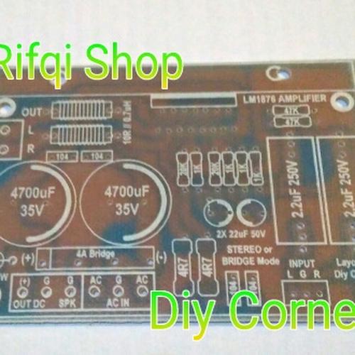Jual PCB LM1876 with PSU Fiber FR4 Solder Masking - Kab. Bekasi - Rifqi ...