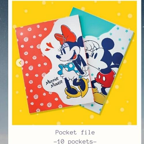 Jual Disney Mickey Minnie Mouse Documents Pocket Map Folder A4 File ...