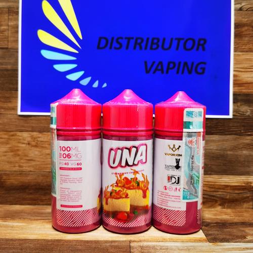 Jual LIQUID UNA STRAWBERRY CHEESECAKE UNA STRAWBERRY 100ML NIC 3MG 6MG ...